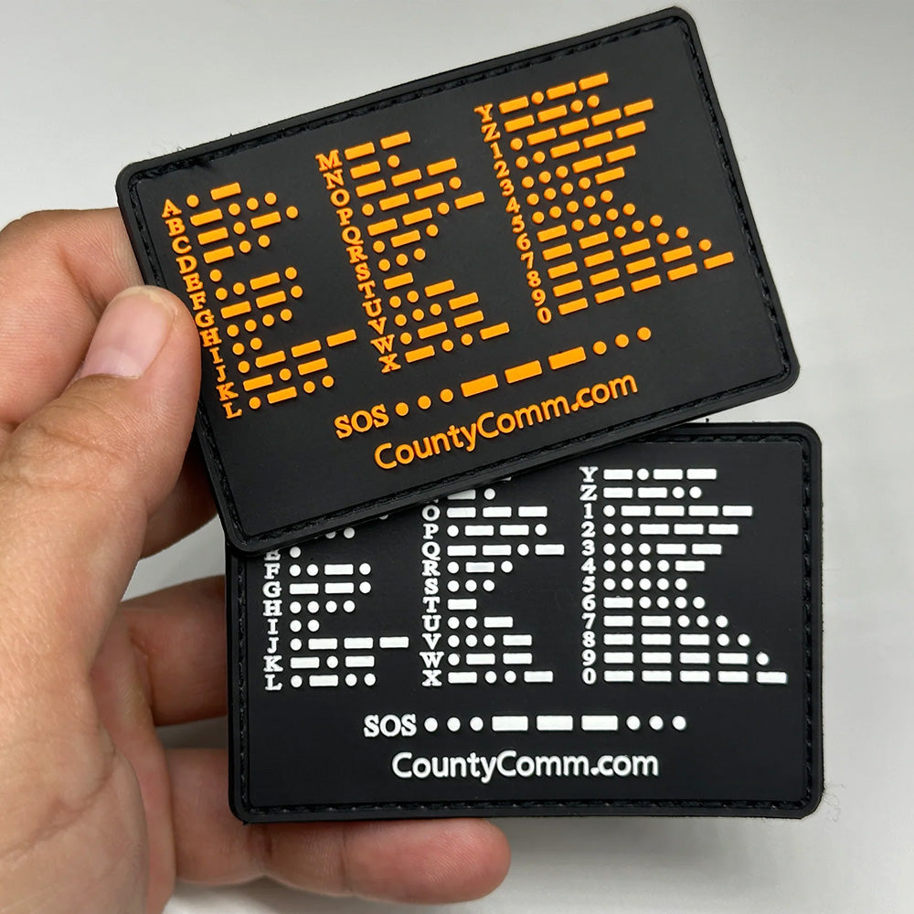 CountyComm Signal Sentry Morse Code SOS Patch