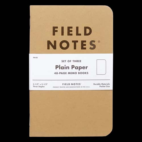 Field Notes Original - Plain (Pack of 3)